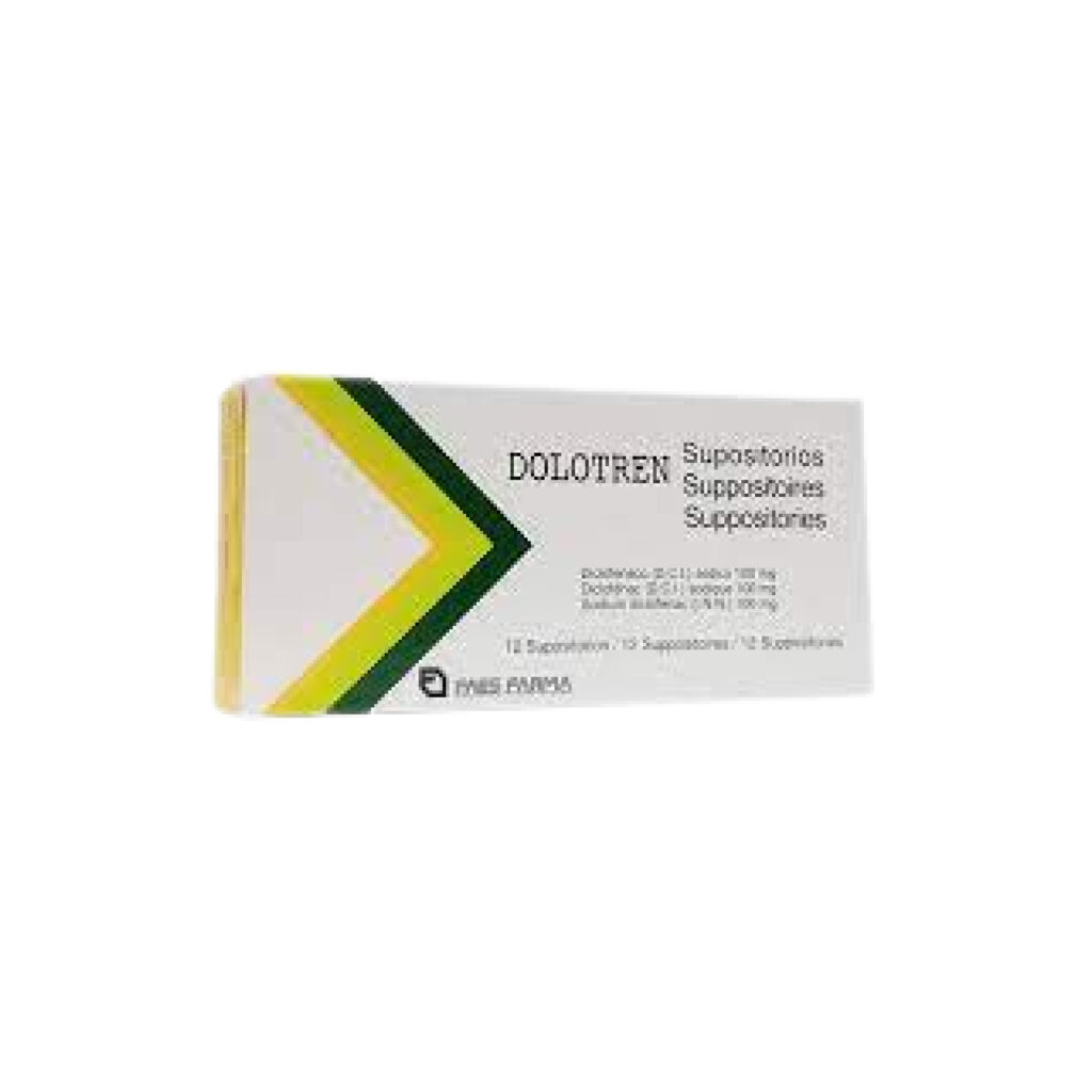 DOLOTREN 100 MG | 12 SUPOSITORIOS - FarmacoLab