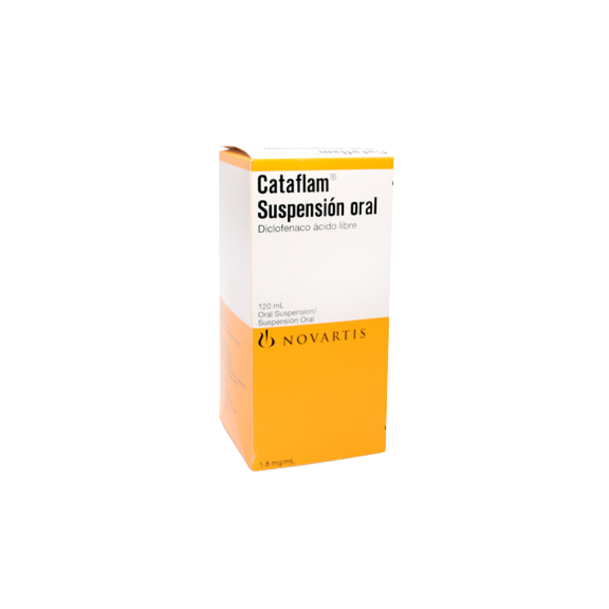 CATAFLAM SUSPENSION ORAL 100 MG X 120ML - Farmacolab