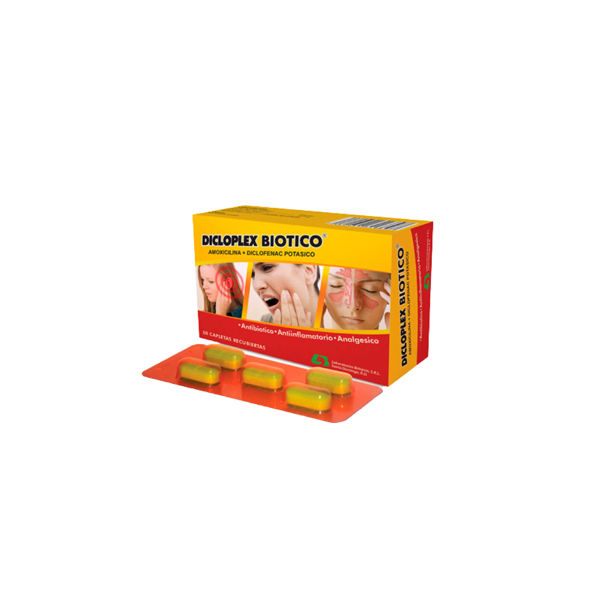 DICLOPLEX FORTE 100 MG | 100 CAPSULAS - Farmacolab