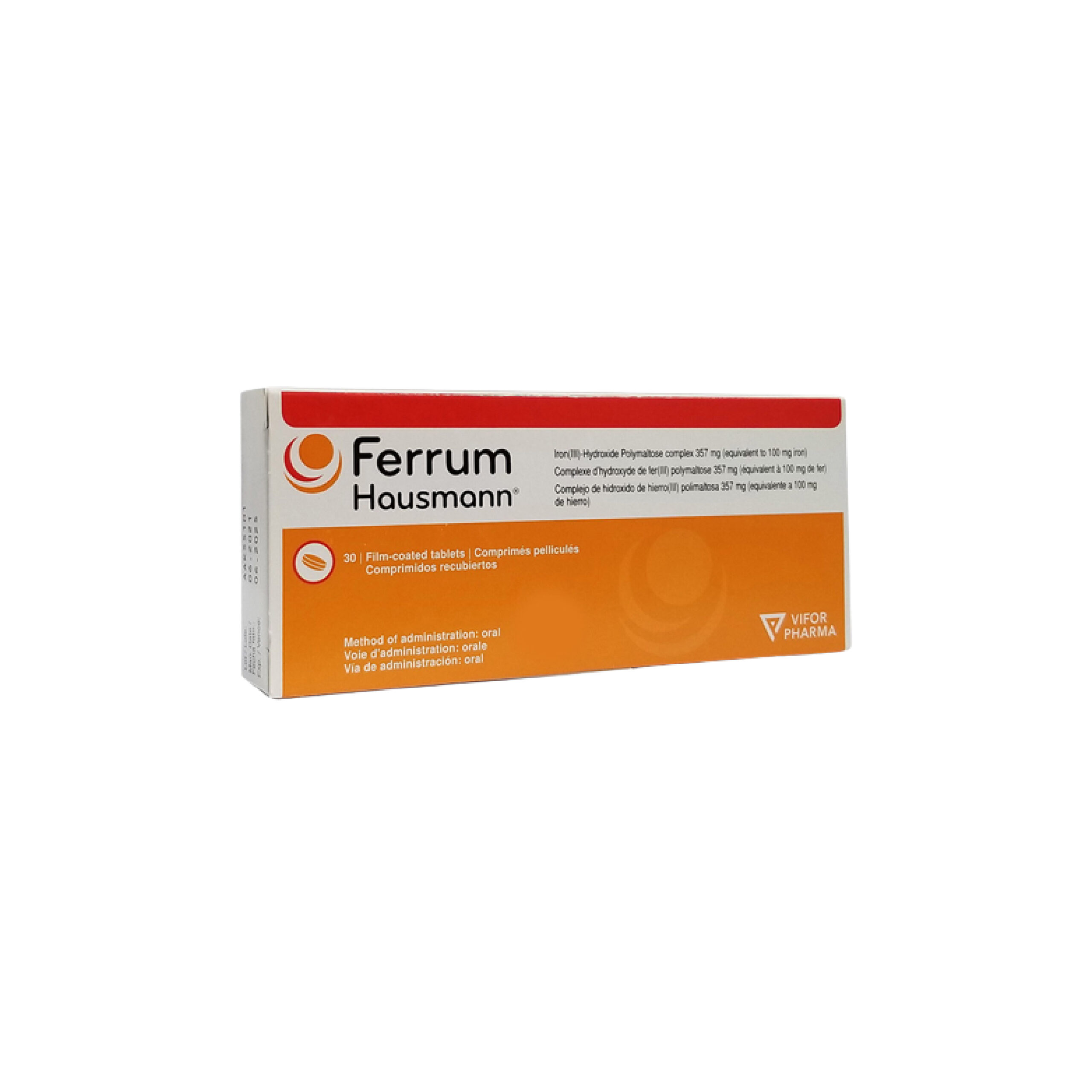 FERRUM HAUSMANN 100 MG | 30 CAPSULAS - Farmacolab