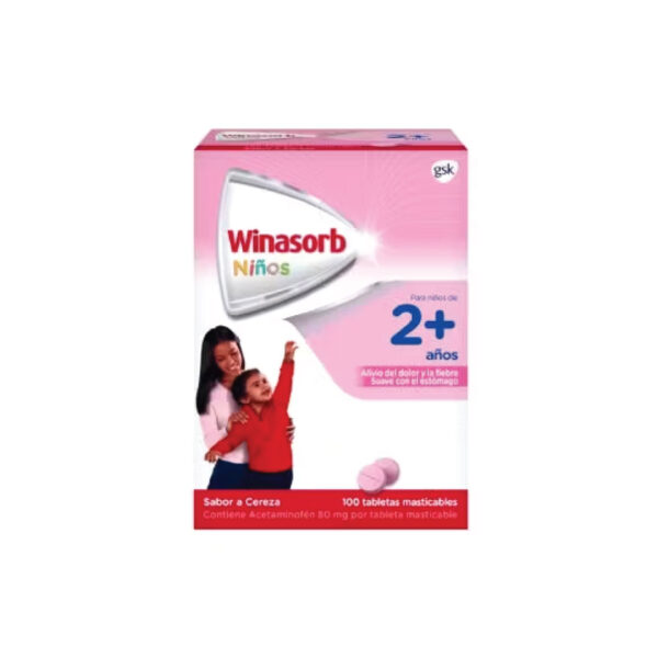 WINASORB NIÑOS | 100 TABLETAS - Farmacolab